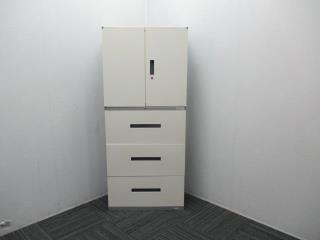 Okamura Cabinet Set Double Swing doors and 3 drawers A0049504｜Office ...