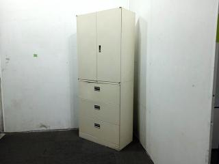 Okamura Cabinet Set Double Swing doors and 3 drawers A0064384｜Office ...