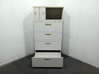 Okamura Cabinet Set Slide Door and 4 Drawers Cabinet A0070009｜Office ...