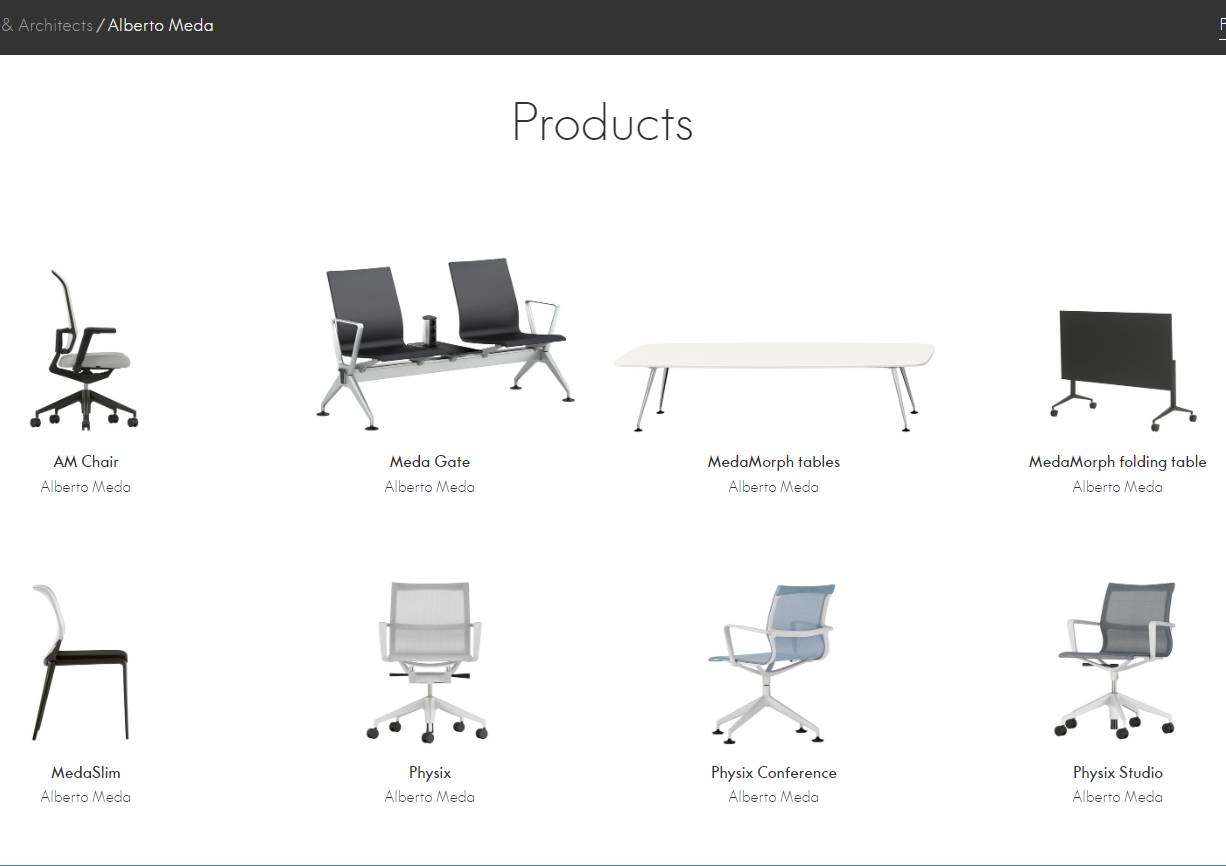 VITRA MEDA chair by Alberto Medaアルベルト・メダ ตลาดเฟอร์นิเจอร์สำนักงาน Happy ...