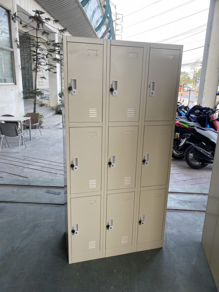 สินค้ามือ 1 ! Staff Locker 9 ช่อง ตลาดเฟอร์นิเจอร์สำนักงาน Happy Thailand